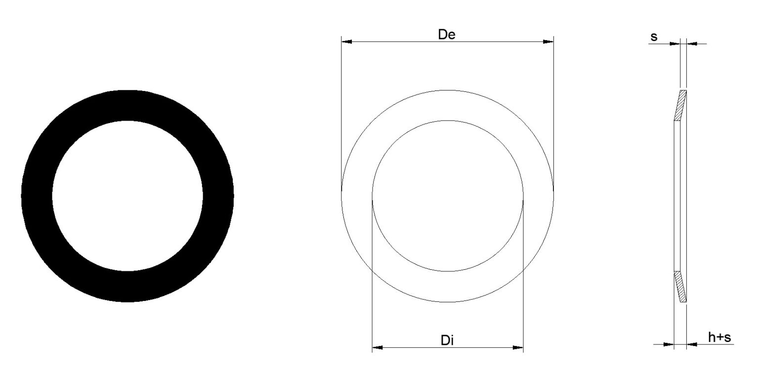 Arandelas Conicas Compensadoras - OTIA